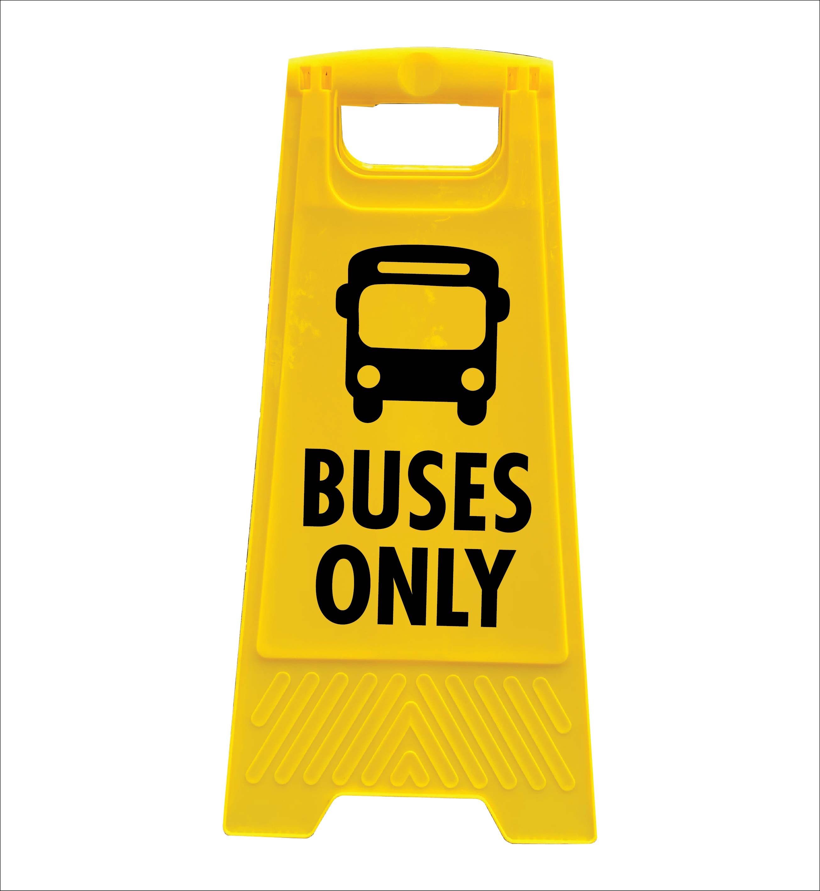 Yellow A-Frame - Buses Only – New Signs