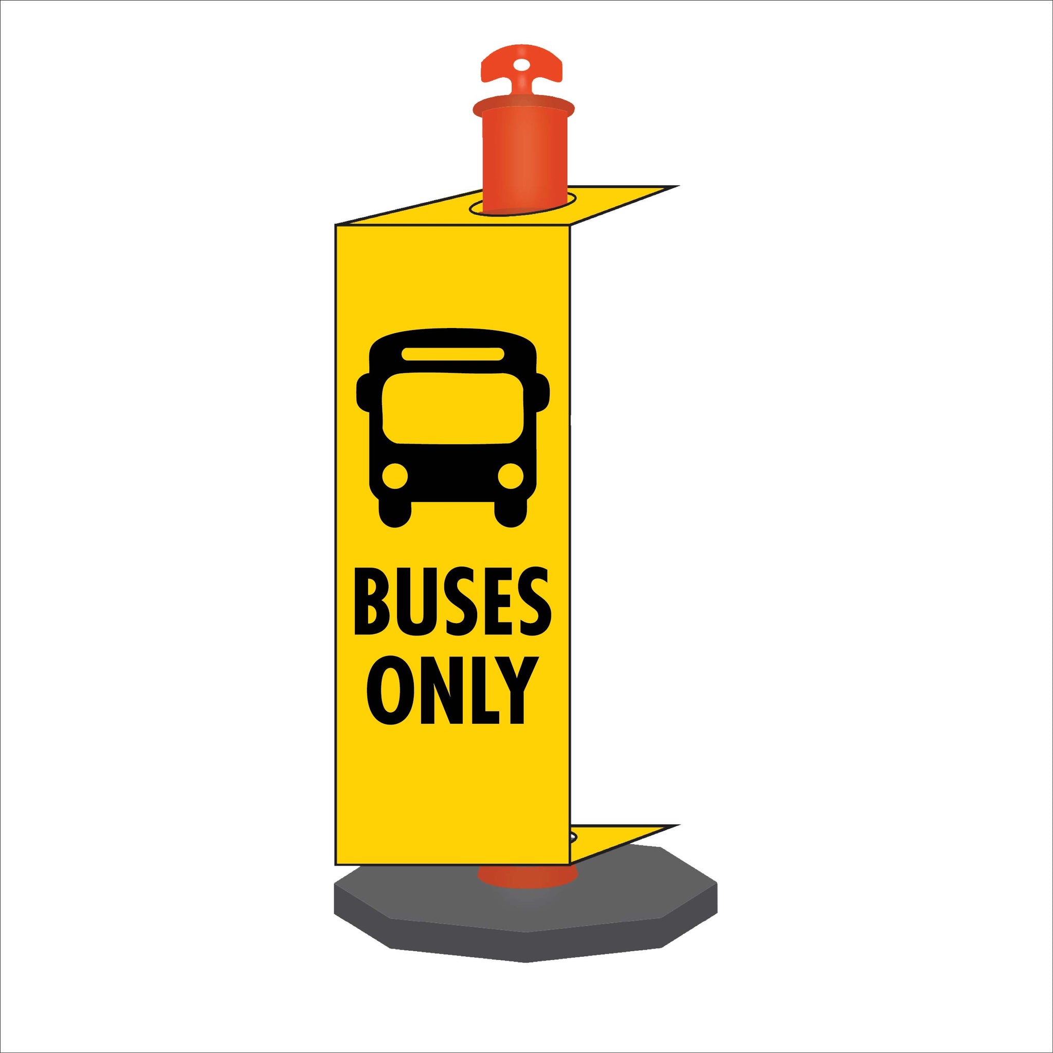 Buses Only - Corflute Bollard Traffic Signs – New Signs