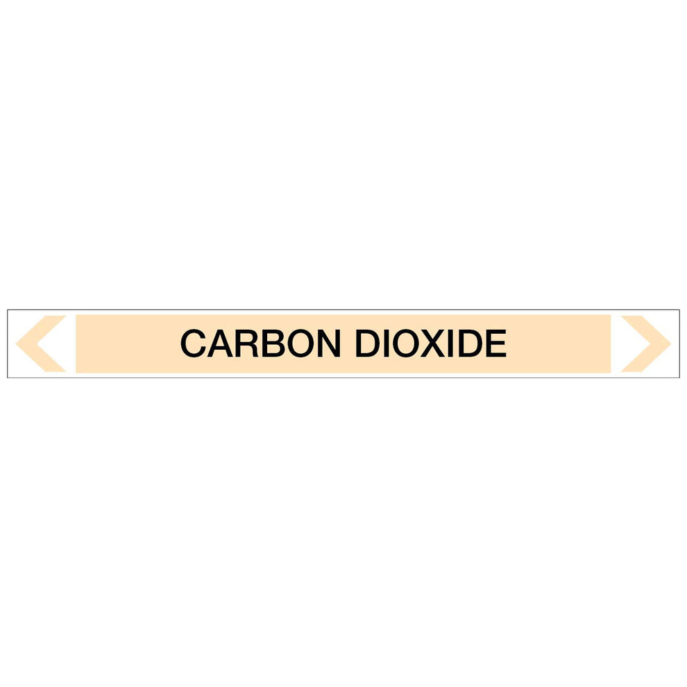 Gases - Carbon Dioxide - Pipe Marker Sticker – New Signs
