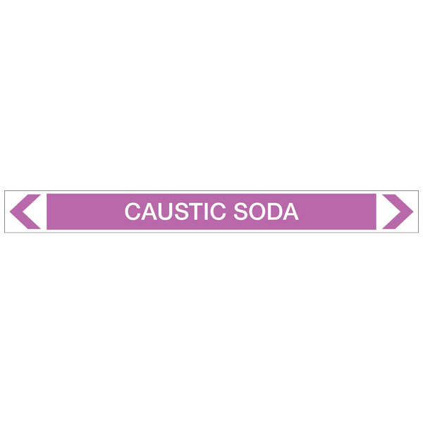 Alkalis / Acids - Caustic Soda - Pipe Marker Sticker – New Signs