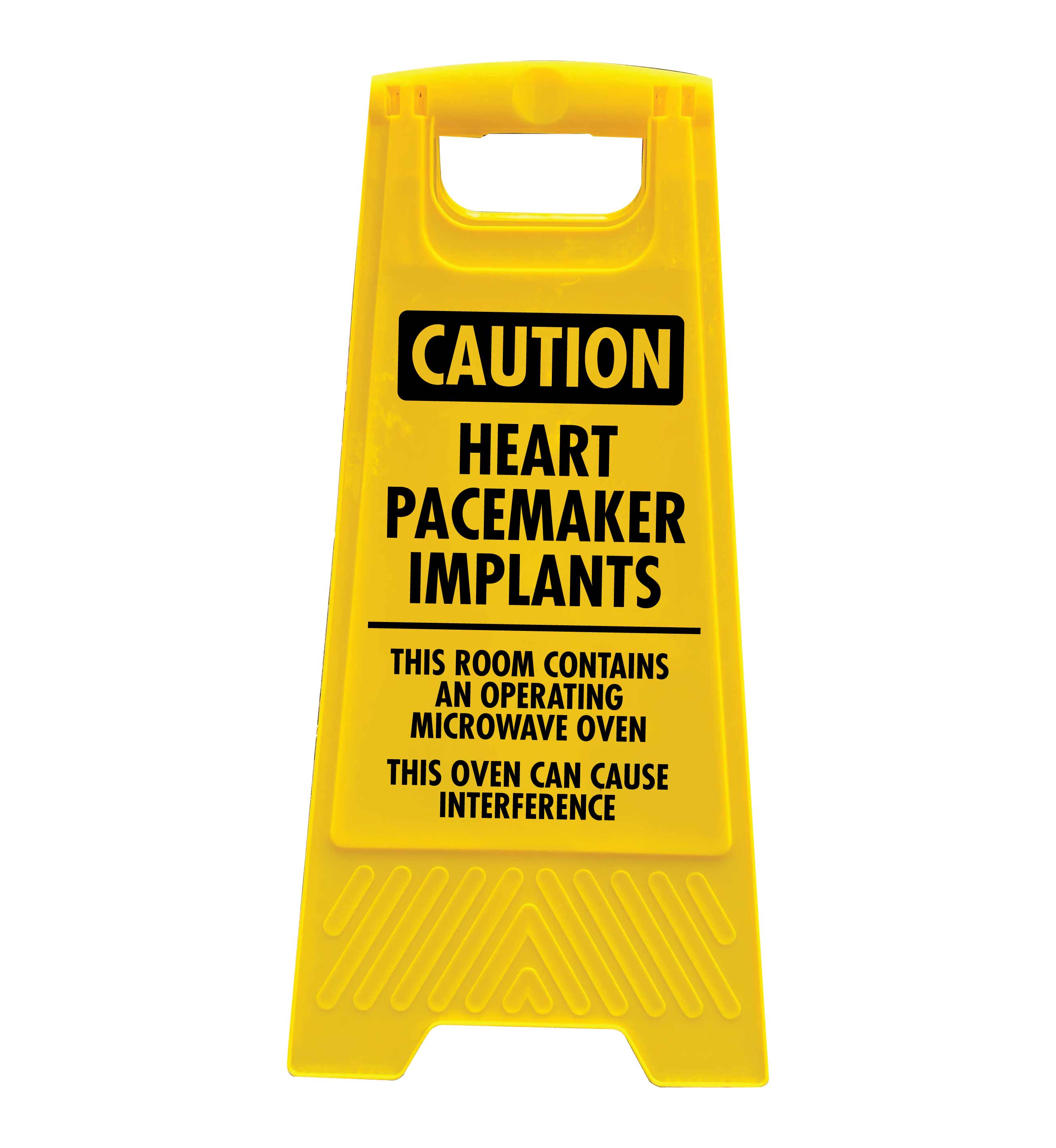 Yellow A-Frame - Caution Heart Pacemaker Implants – New Signs