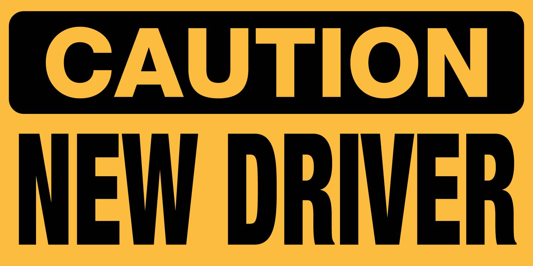 Caution New Driver Magnetic Vehicle Sign – New Signs