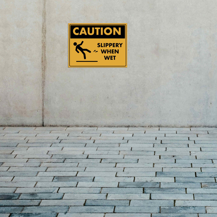 Wet Floor Signage | Yellow A-frame Sign – New Signs
