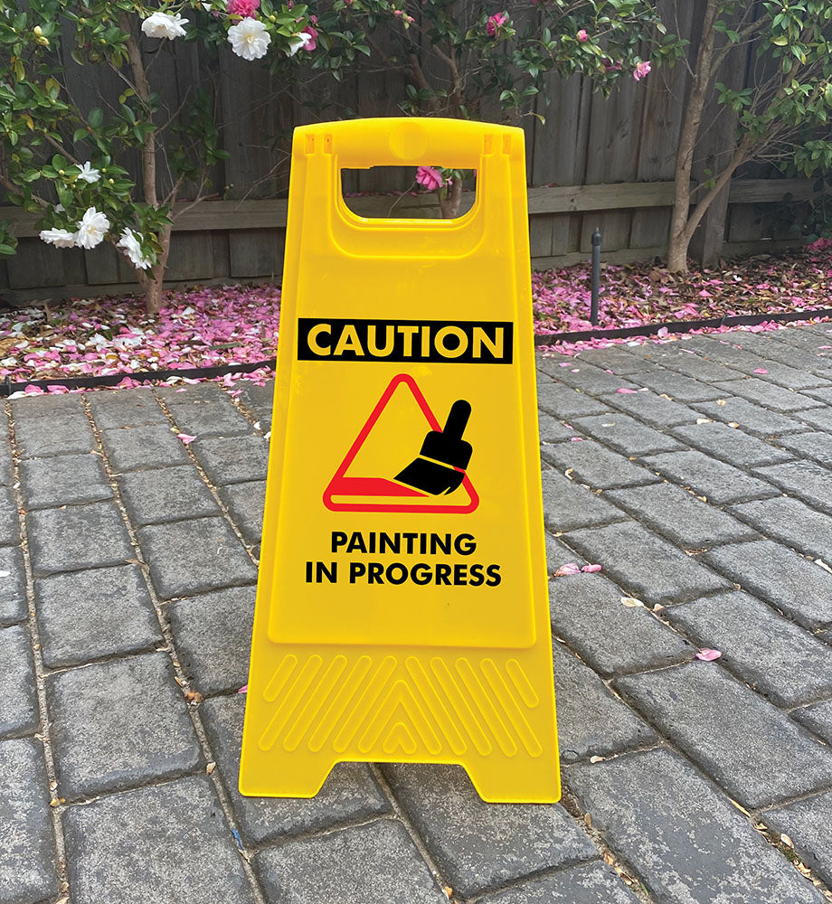Yellow A-Frame - Caution Painting In Progress – New Signs
