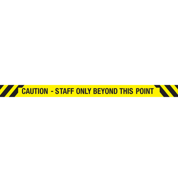 Caution Staff Only Beyond This Point - Floor Sticker – New Signs