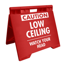Caution Low Ceiling - Evarite A-Frame Sign – New Signs