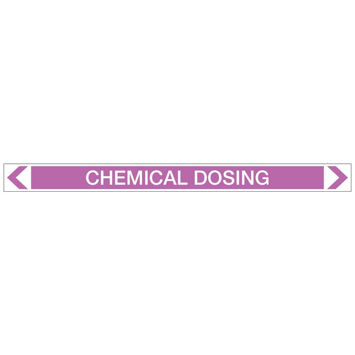 Alkalis / Acids - Chemical Dosing - Pipe Marker Sticker – New Signs