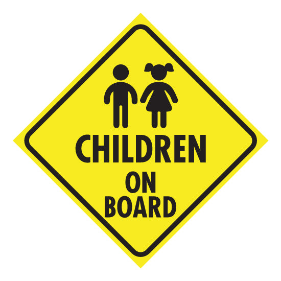 Children on Board Vehicle Sticker – New Signs