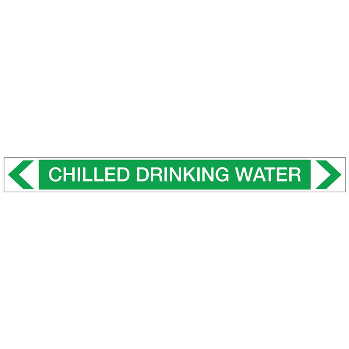 Water - Chilled Drinking Water - Pipe Marker Sticker – New Signs