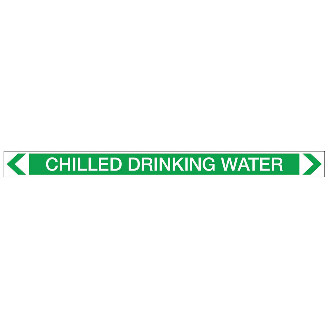 Water - Chilled Drinking Water - Pipe Marker Sticker – New Signs