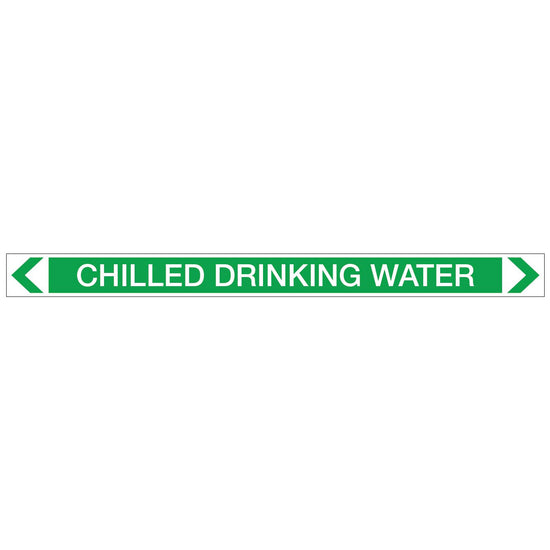 Water - Chilled Drinking Water - Pipe Marker Sticker – New Signs
