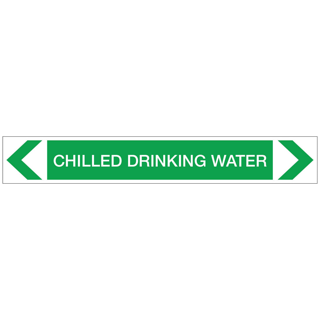 Water - Chilled Drinking Water - Pipe Marker Sticker – New Signs
