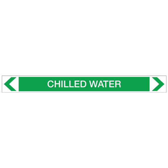 Water - Chilled Water - Pipe Marker Sticker – New Signs