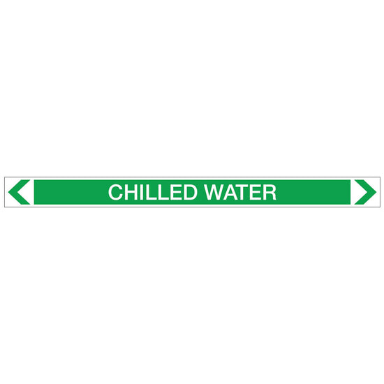 Water - Chilled Water - Pipe Marker Sticker – New Signs