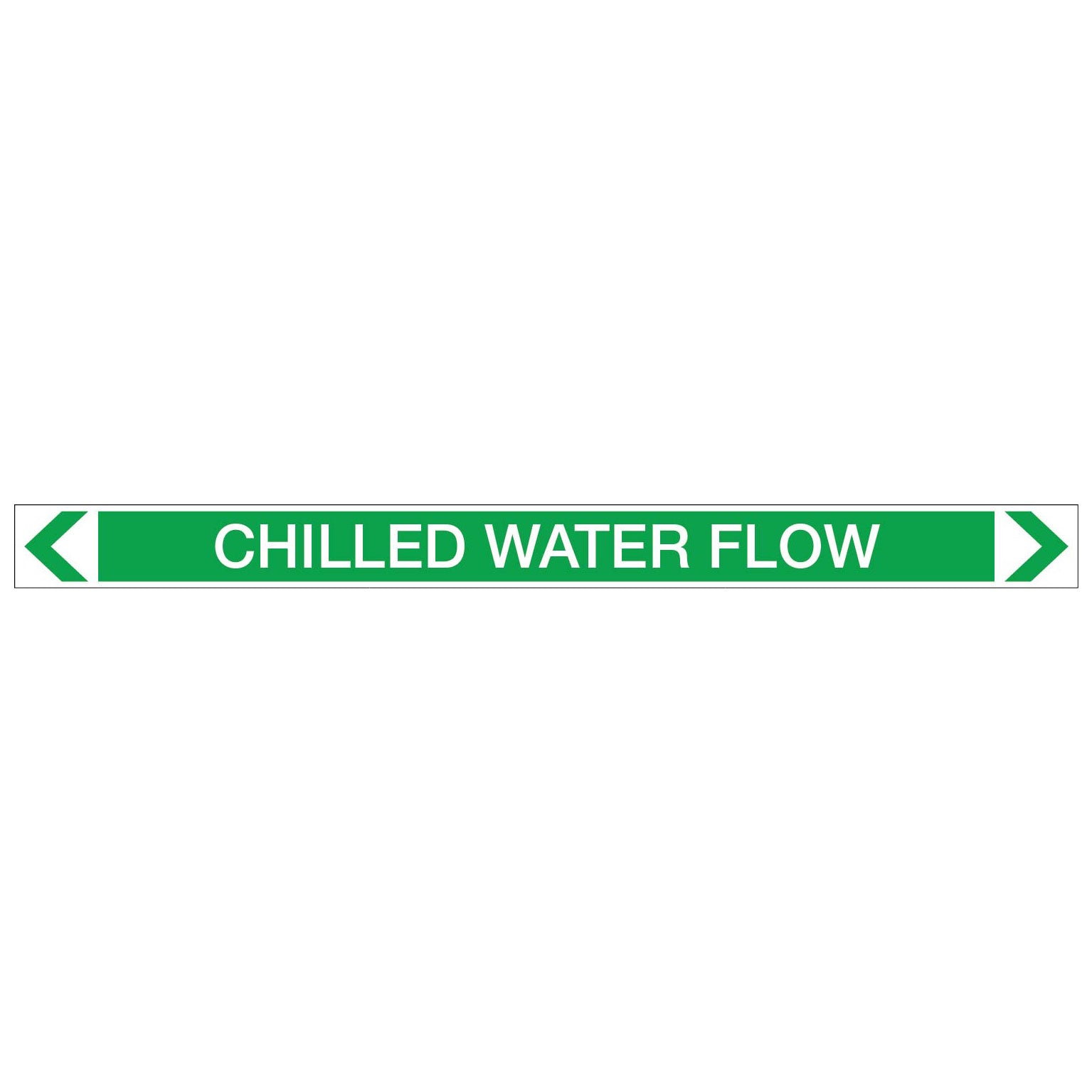 Water - Chilled Water Flow - Pipe Marker Sticker – New Signs