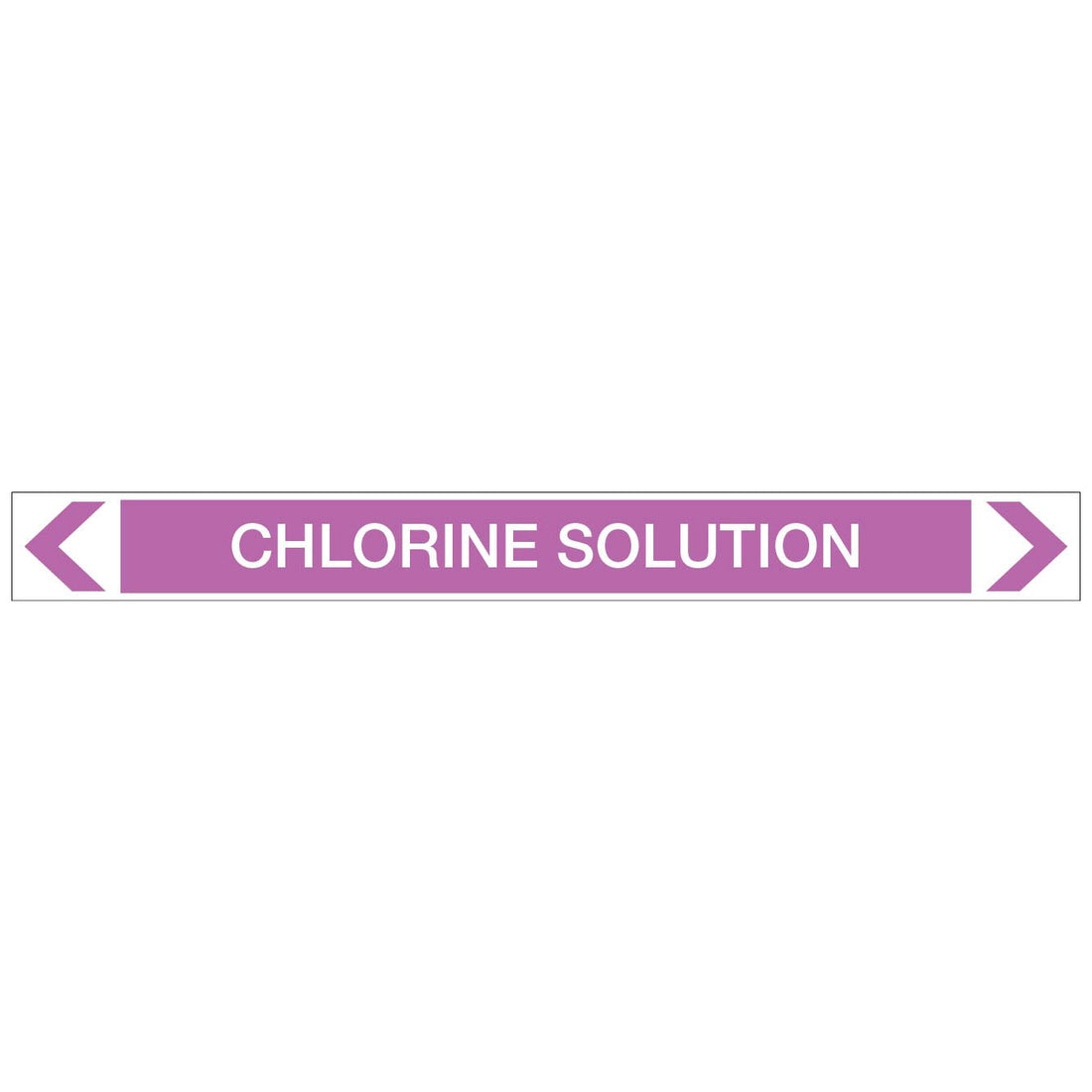 Alkalis / Acids - Chlorine Solution - Pipe Marker Sticker – New Signs