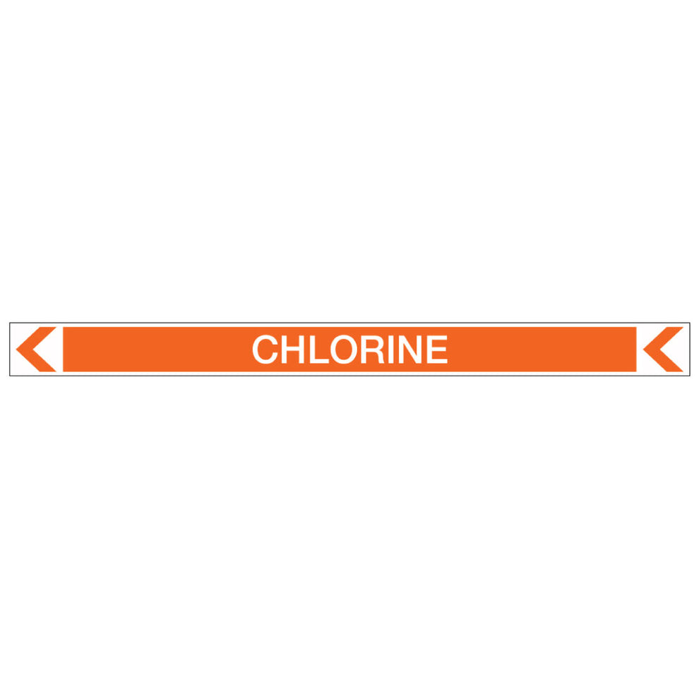 Pool/Spa - Chlorine (Left) - Pipe Marker Sticker – New Signs