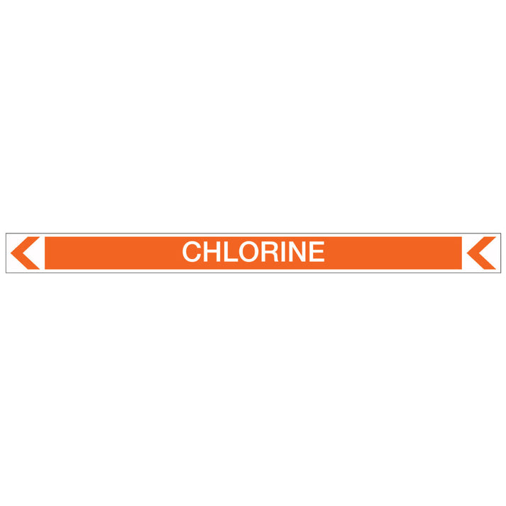 Pool/Spa - Chlorine (Left) - Pipe Marker Sticker – New Signs