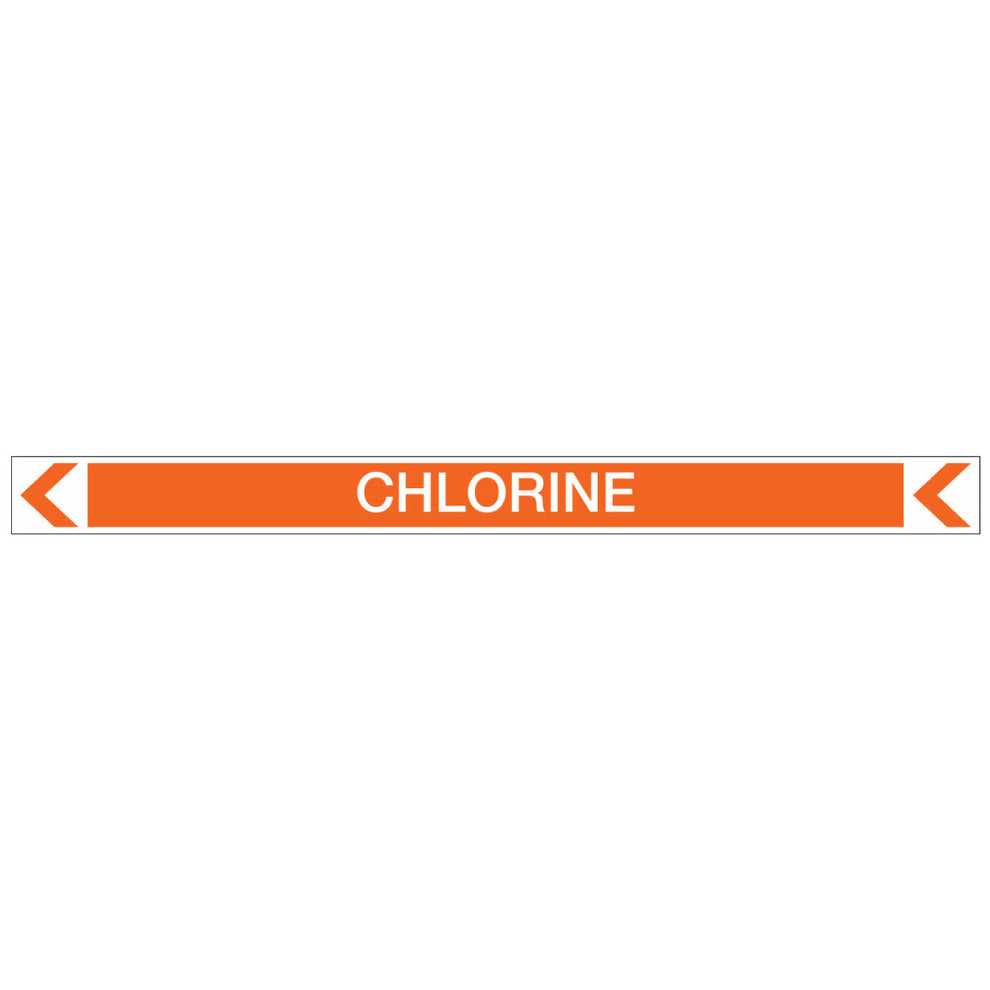 Pool/Spa - Chlorine (Left) - Pipe Marker Sticker – New Signs