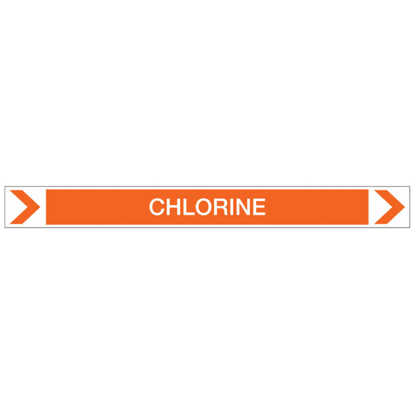 Pool/Spa - Chlorine (Right) - Pipe Marker Sticker – New Signs
