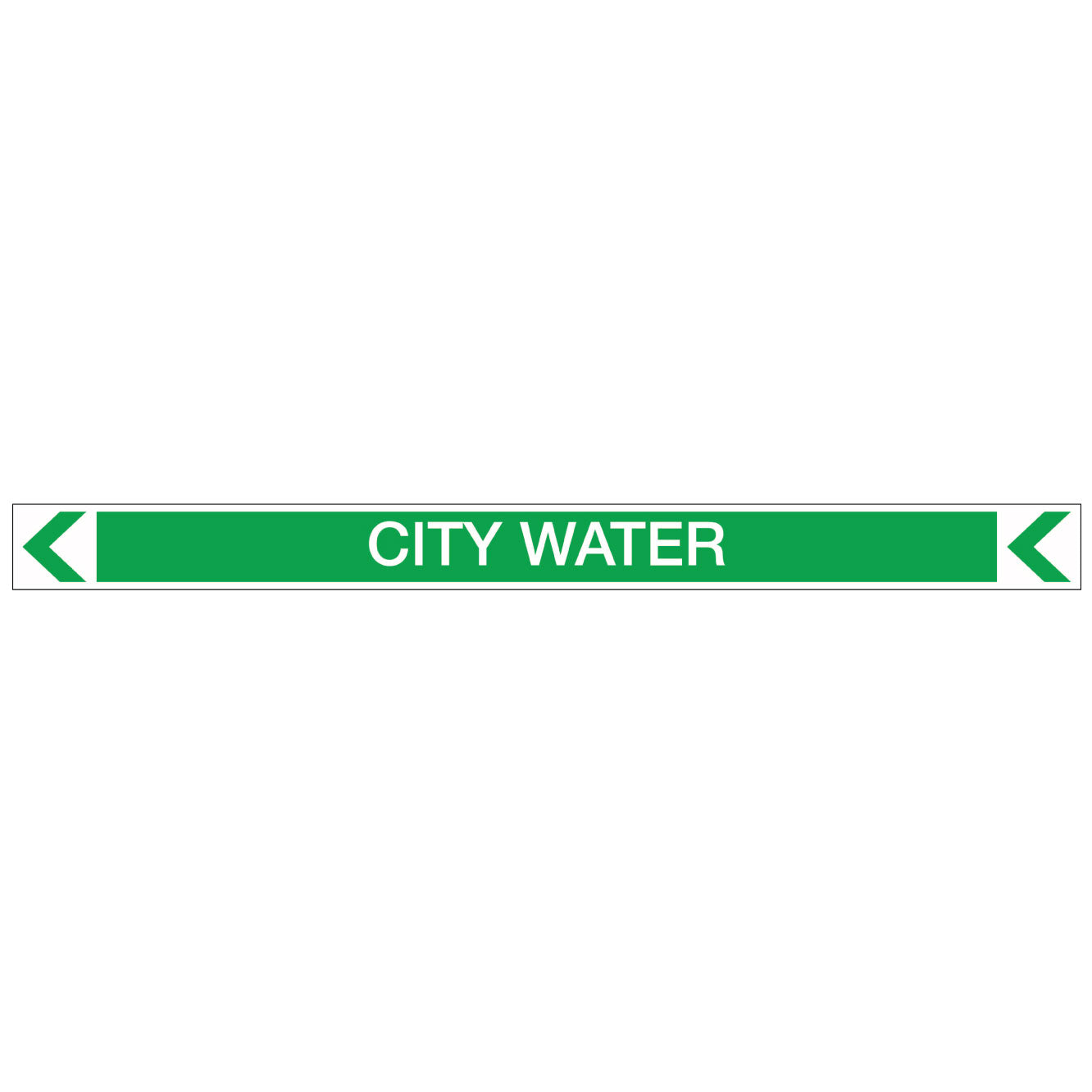 Pool/Spa - City Water (Left) - Pipe Marker Sticker – New Signs