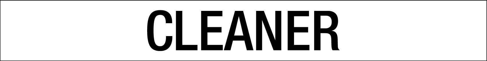 Cleaner - Statutory Sign – New Signs