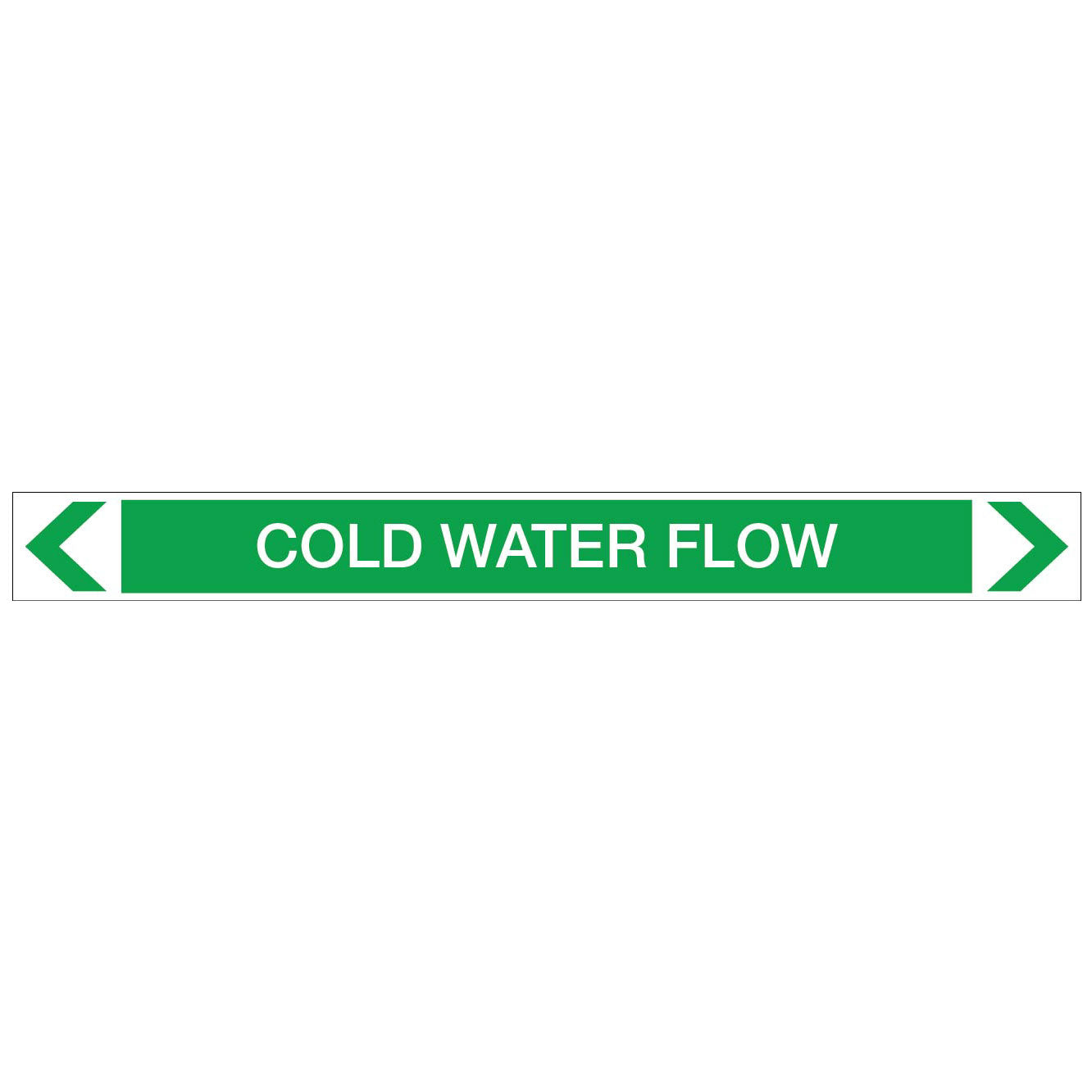 Water - Cold Water Flow - Pipe Marker Sticker – New Signs