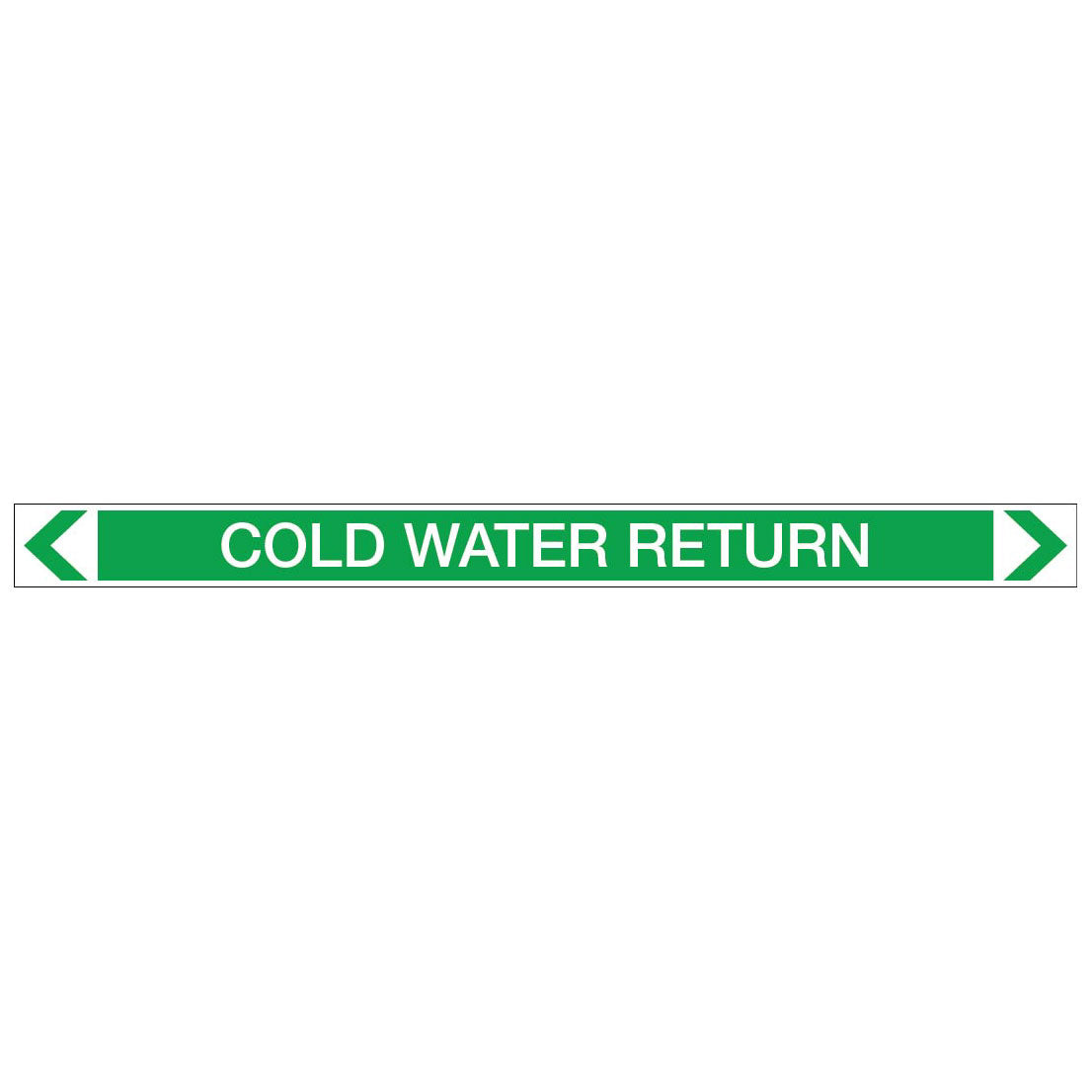 Water - Cold Water Return - Pipe Marker Sticker – New Signs
