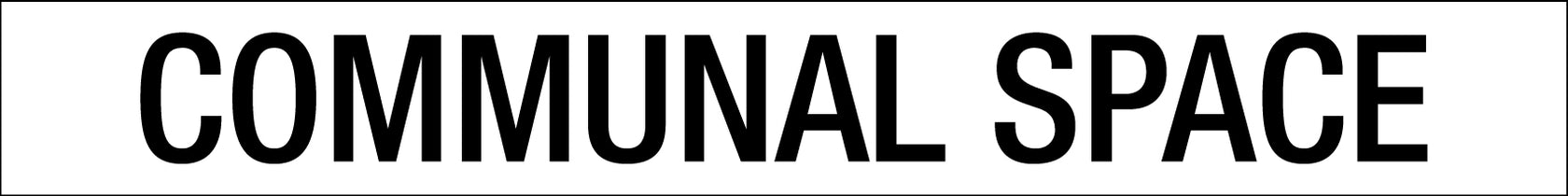 Communal Space - Statutory Sign – New Signs