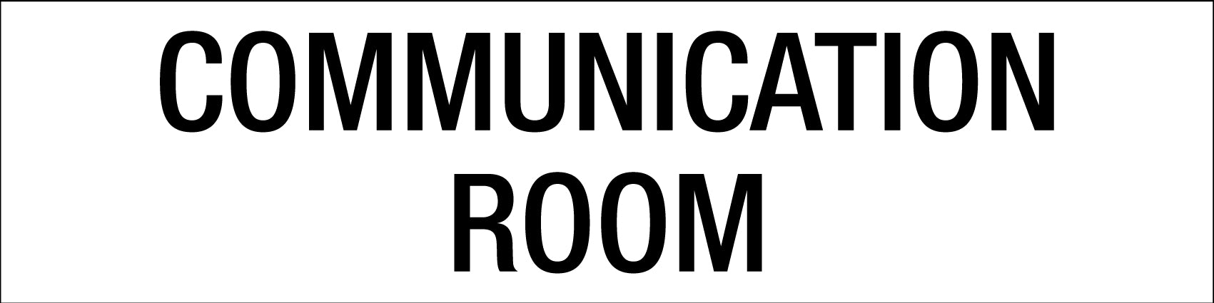 Communication Room - Statutory Sign – New Signs