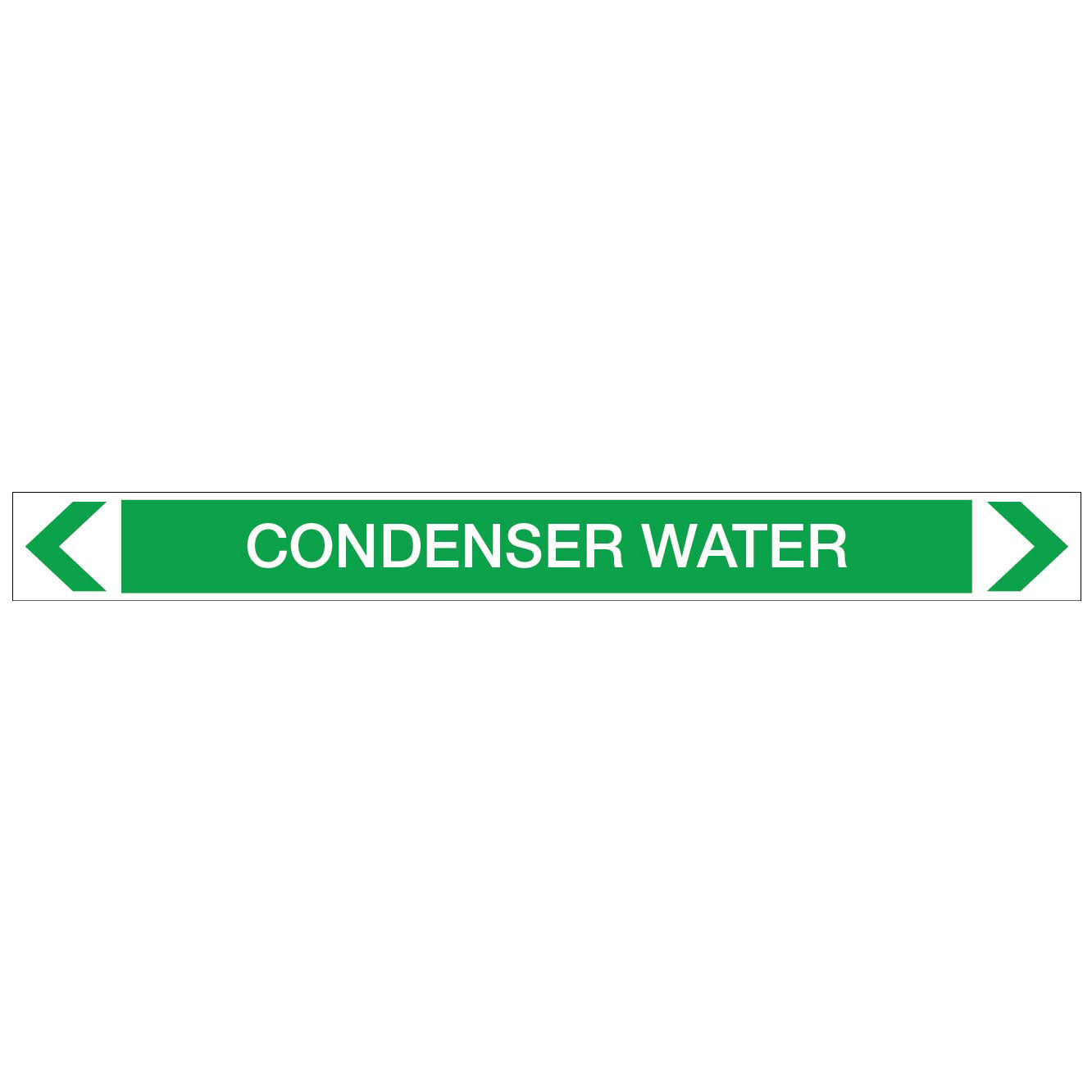 Water - Condenser Water - Pipe Marker Sticker – New Signs