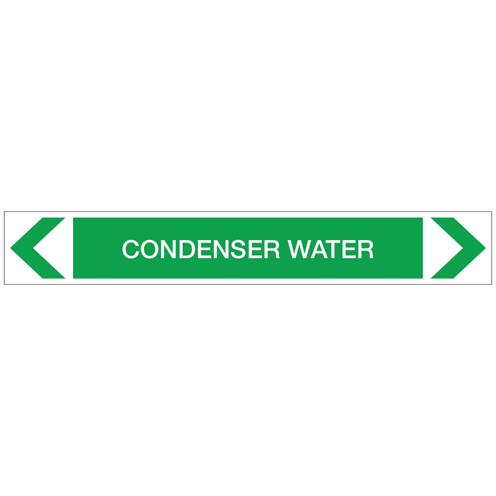 Water - Condenser Water - Pipe Marker Sticker – New Signs