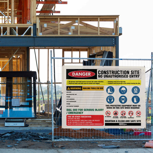 Construction Site Entry Signs – New Signs