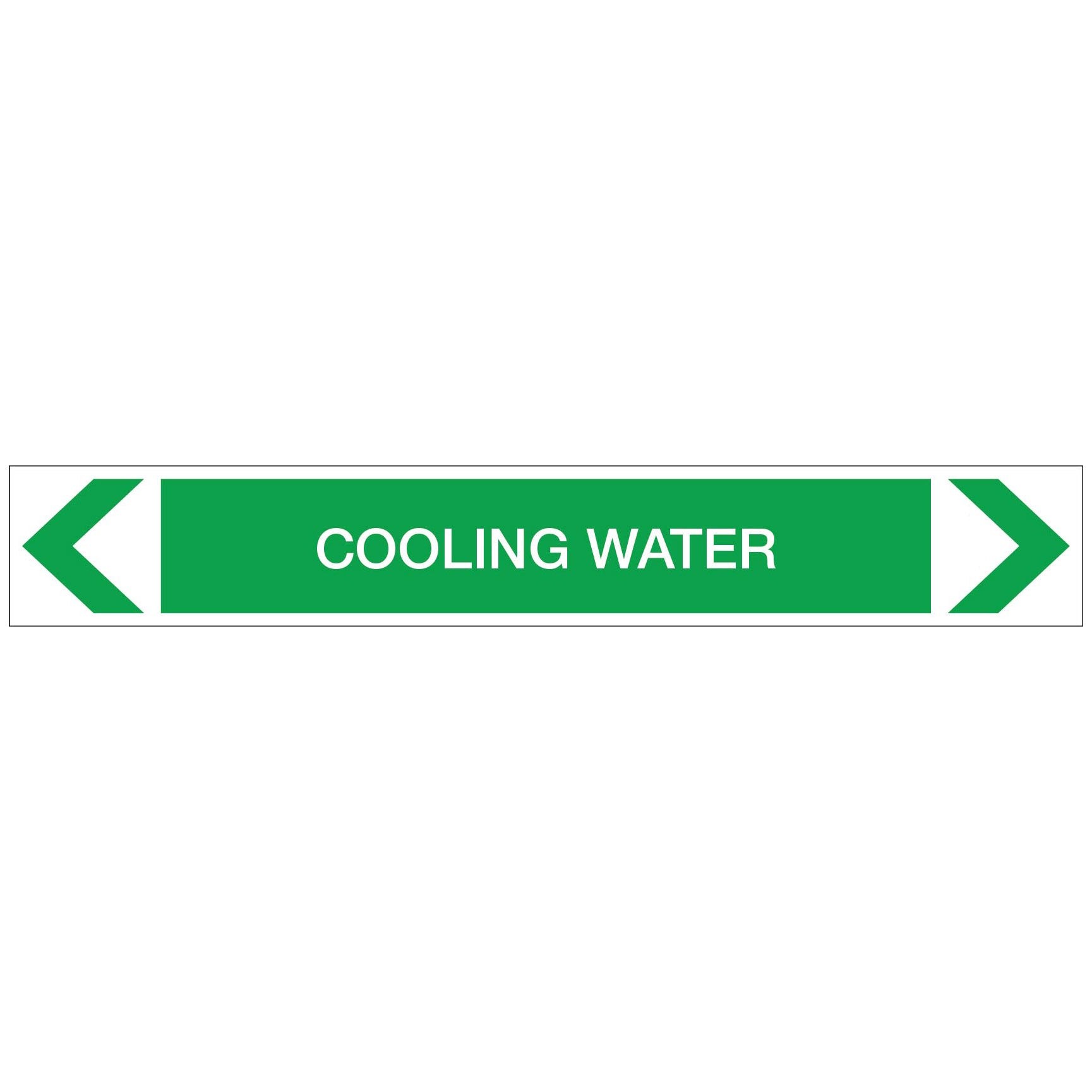 Water - Cooling Water - Pipe Marker Sticker – New Signs