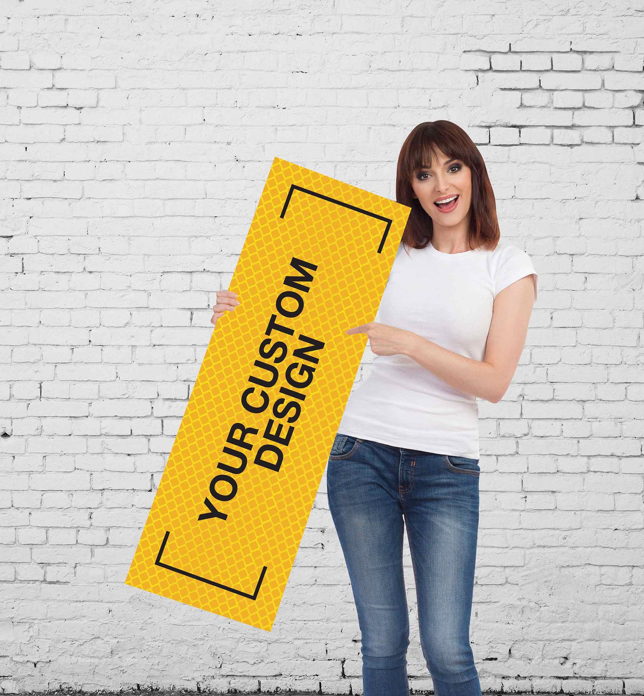 Custom Long Skinny Multi Message Traffic Sign – New Signs