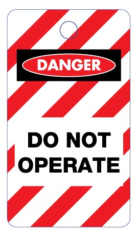 Danger Do Not Operate Lock Out Tag – New Signs