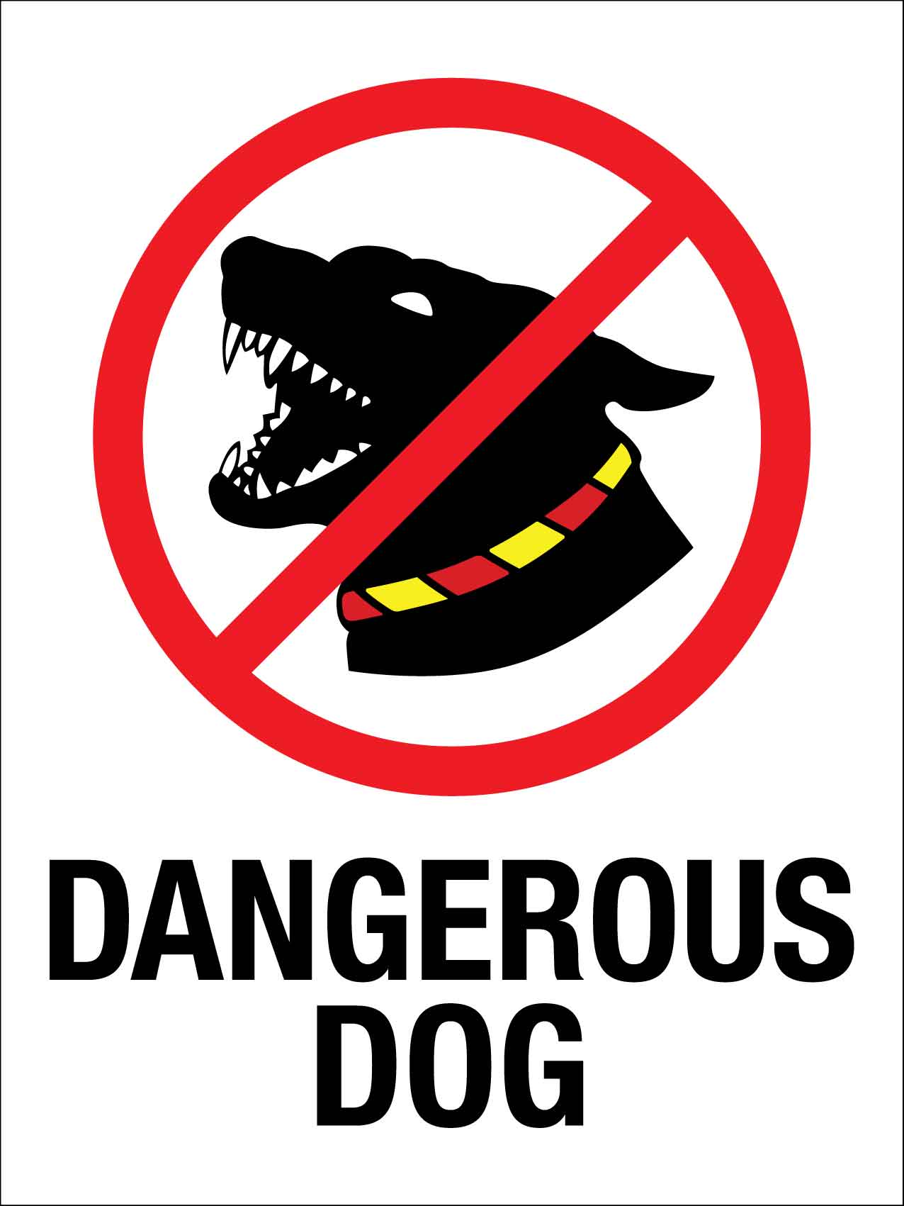 Dangerous Dog Sign – New Signs