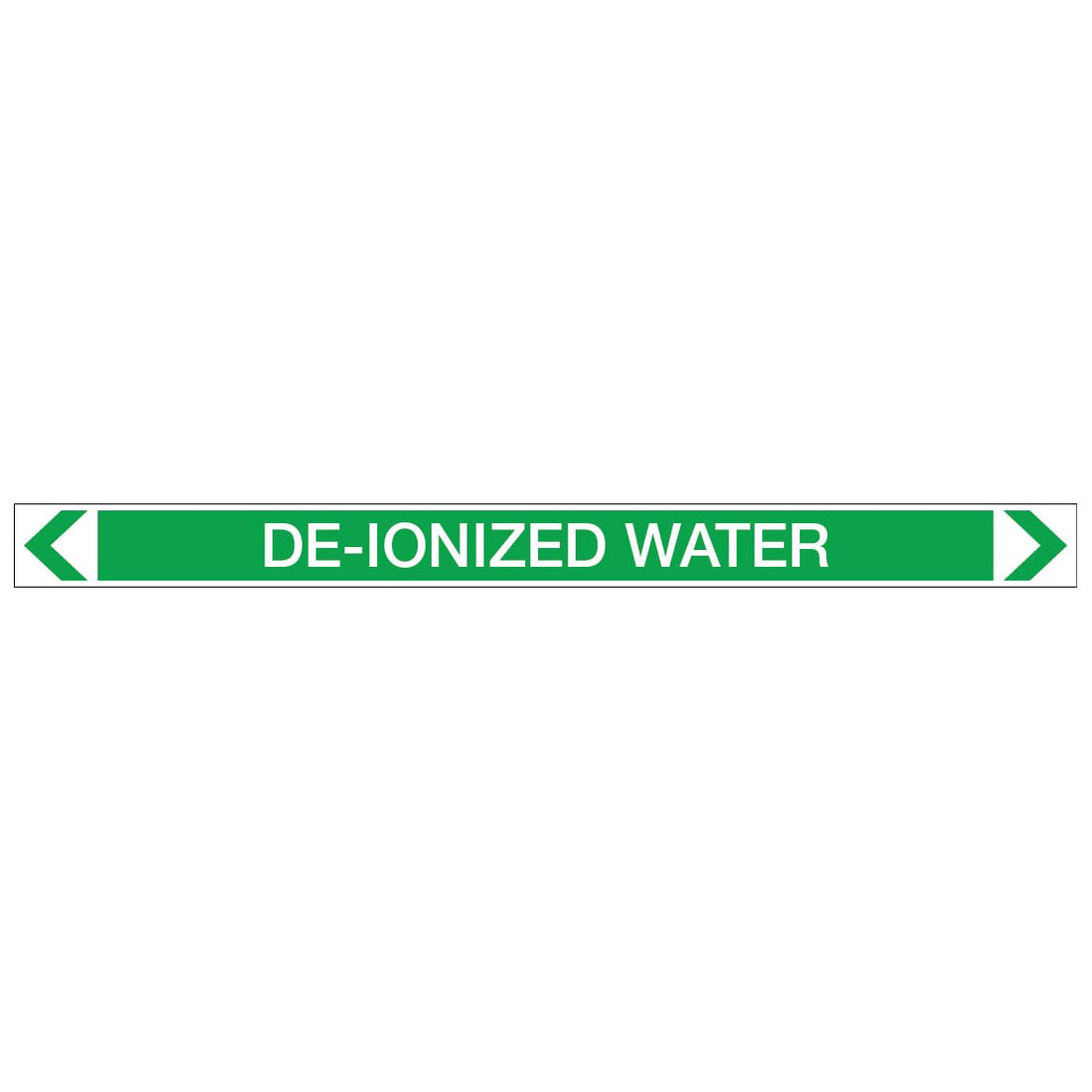 Water - De-Ionized Water - Pipe Marker Sticker – New Signs