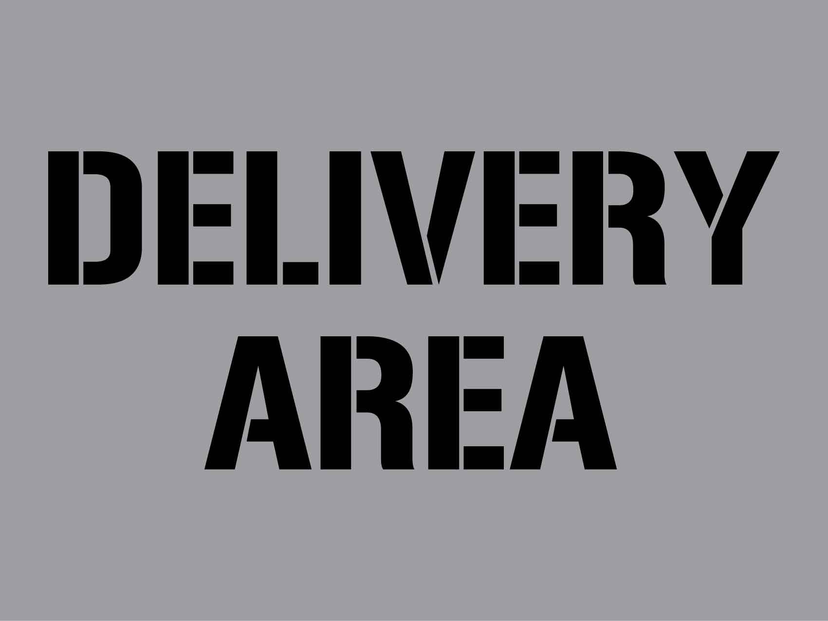 Delivery Area - Aluminium Composite Stencil – New Signs