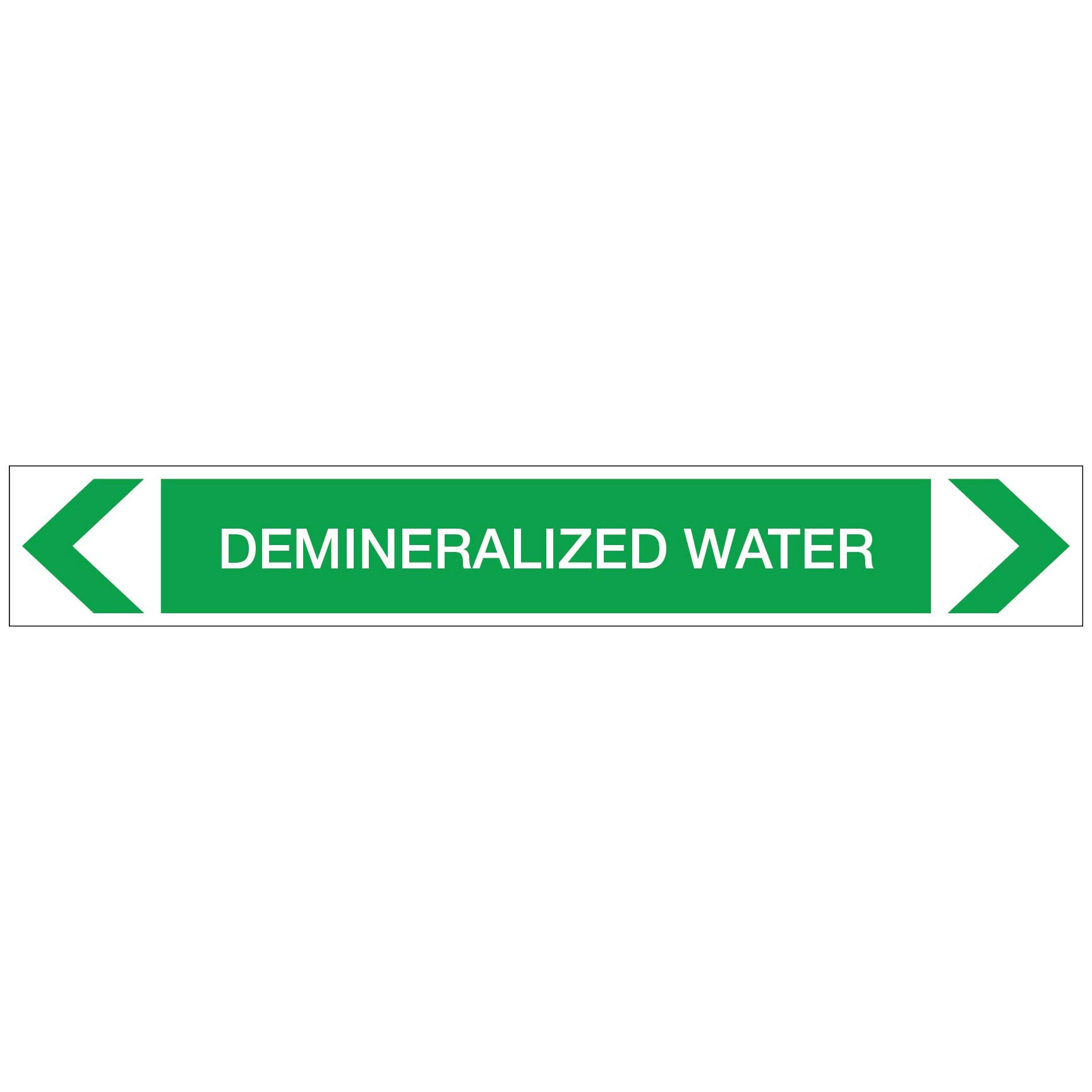 Water - Demineralized Water - Pipe Marker Sticker – New Signs