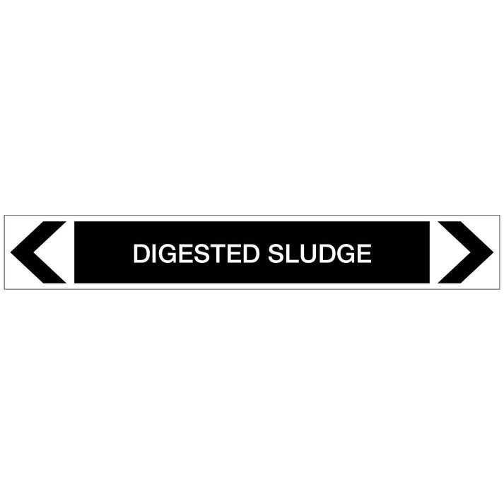 Miscellaneous - Digested Sludge - Pipe Marker Sticker – New Signs