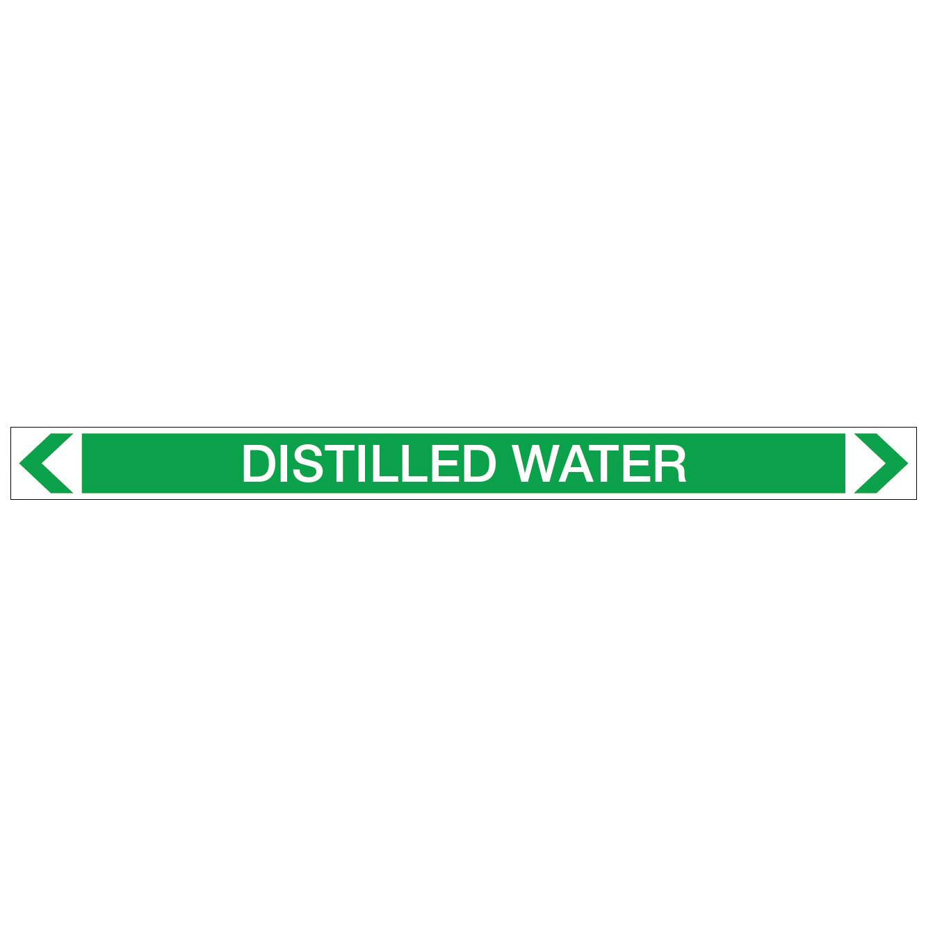 Water - Distilled Water - Pipe Marker Sticker – New Signs