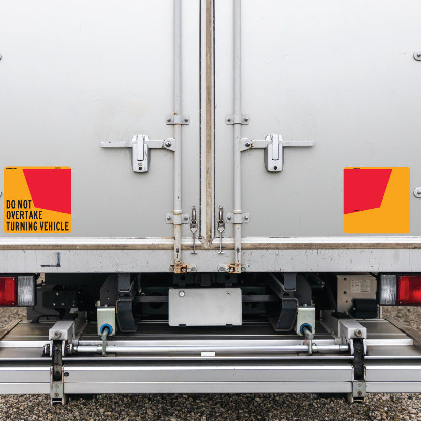 Do Not Overtake Turning Vehicle Signs – New Signs