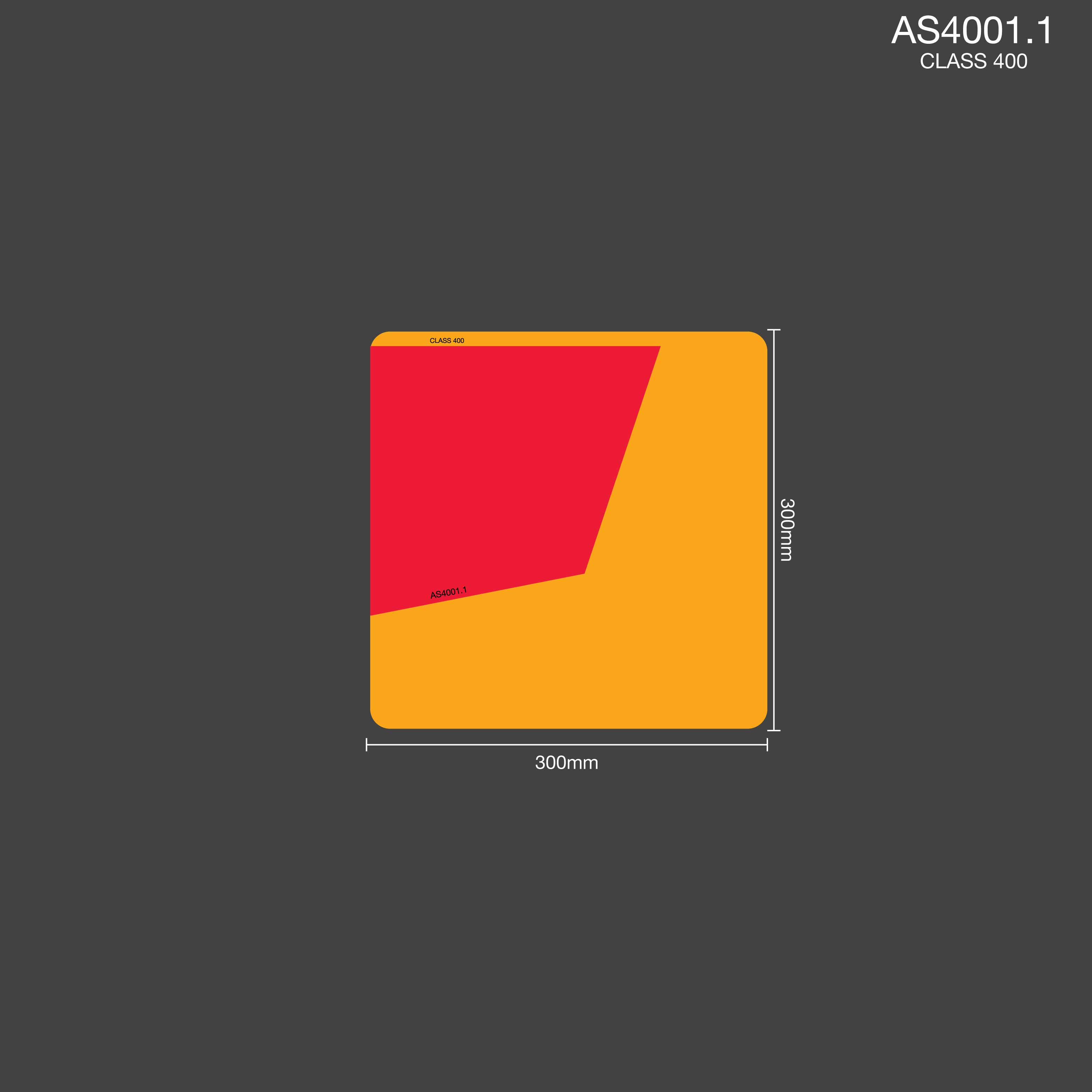 Do Not Overtake Turning Vehicle (Right Hand Side Only) 300mm Reflectiv ...