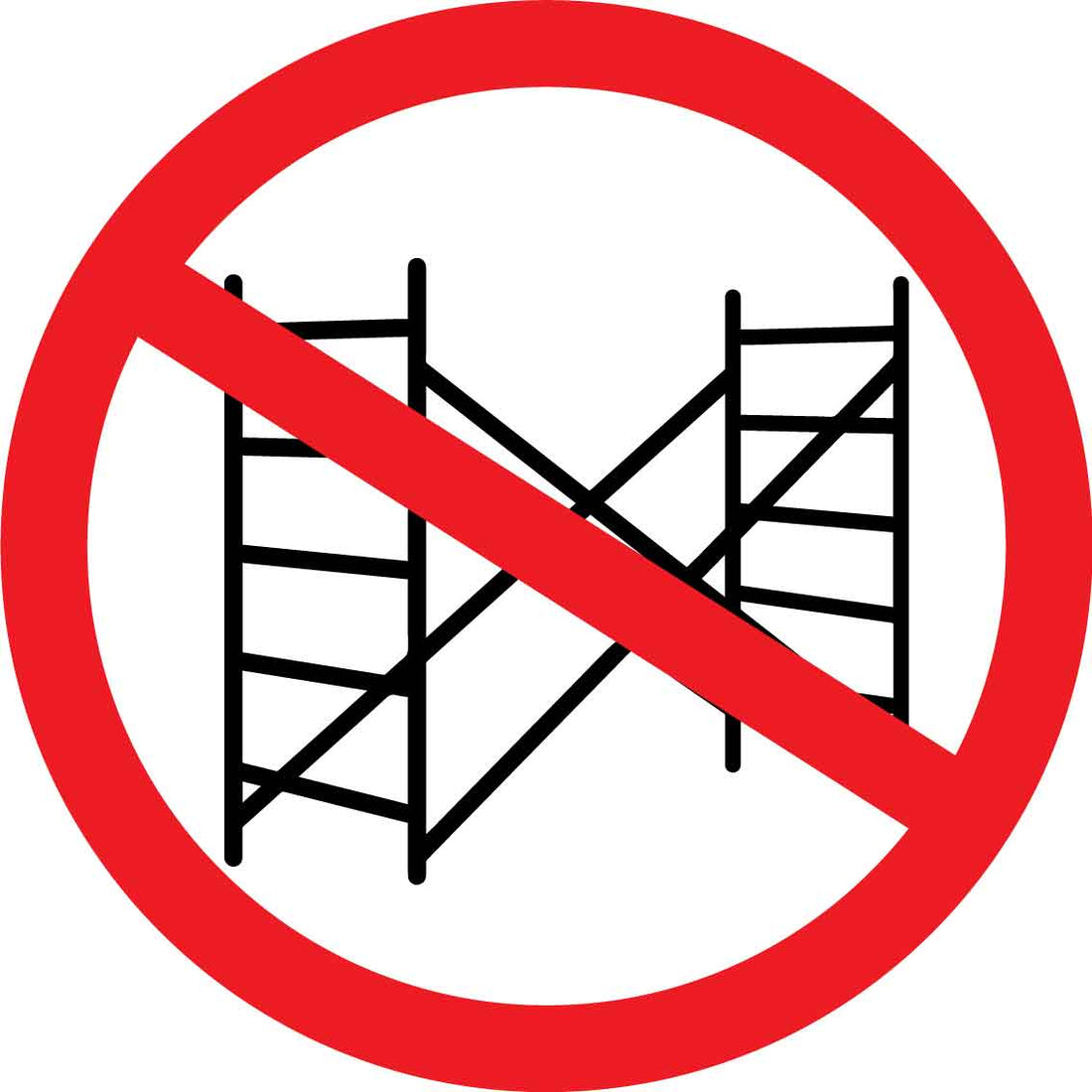 Do Not Use Scaffold Decal – New Signs