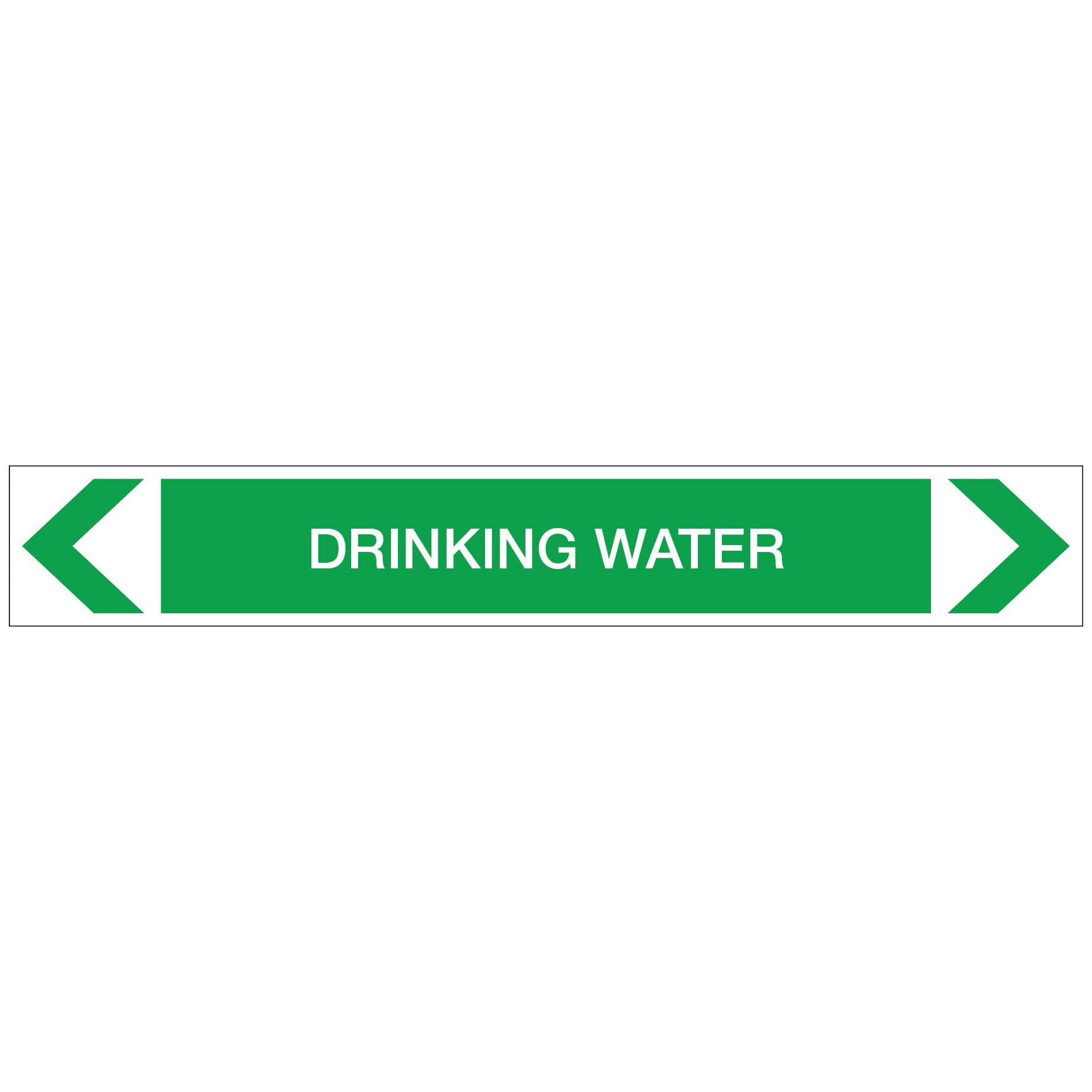 Water - Drinking Water - Pipe Marker Sticker – New Signs