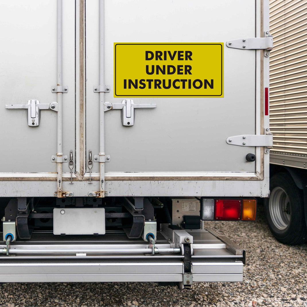 Driver Under Instruction Plates – New Signs