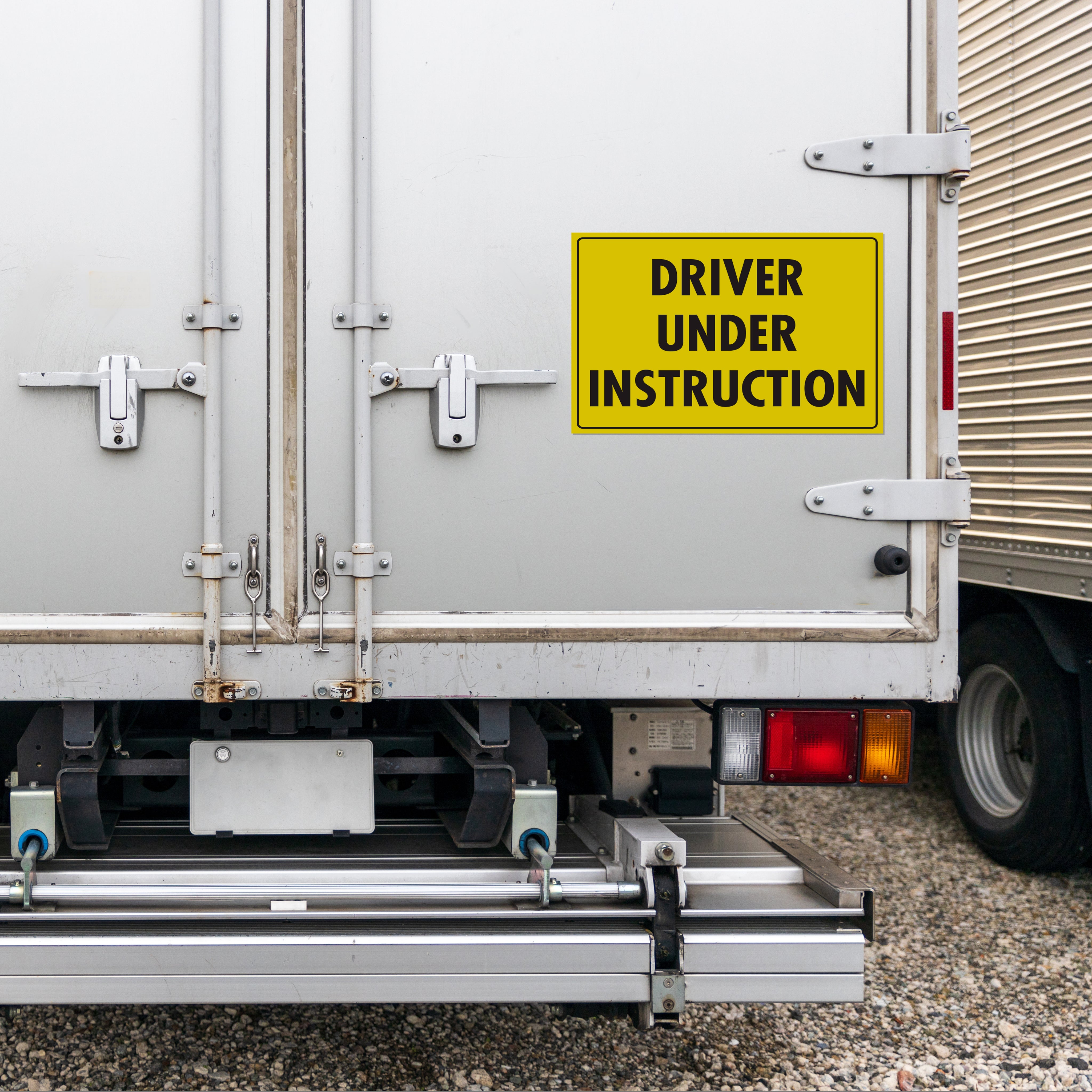 Driver Under Instruction Magnetic Vehicle Sign – New Signs