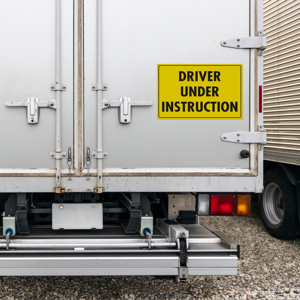 Driver Under Instruction Magnetic Vehicle Sign – New Signs