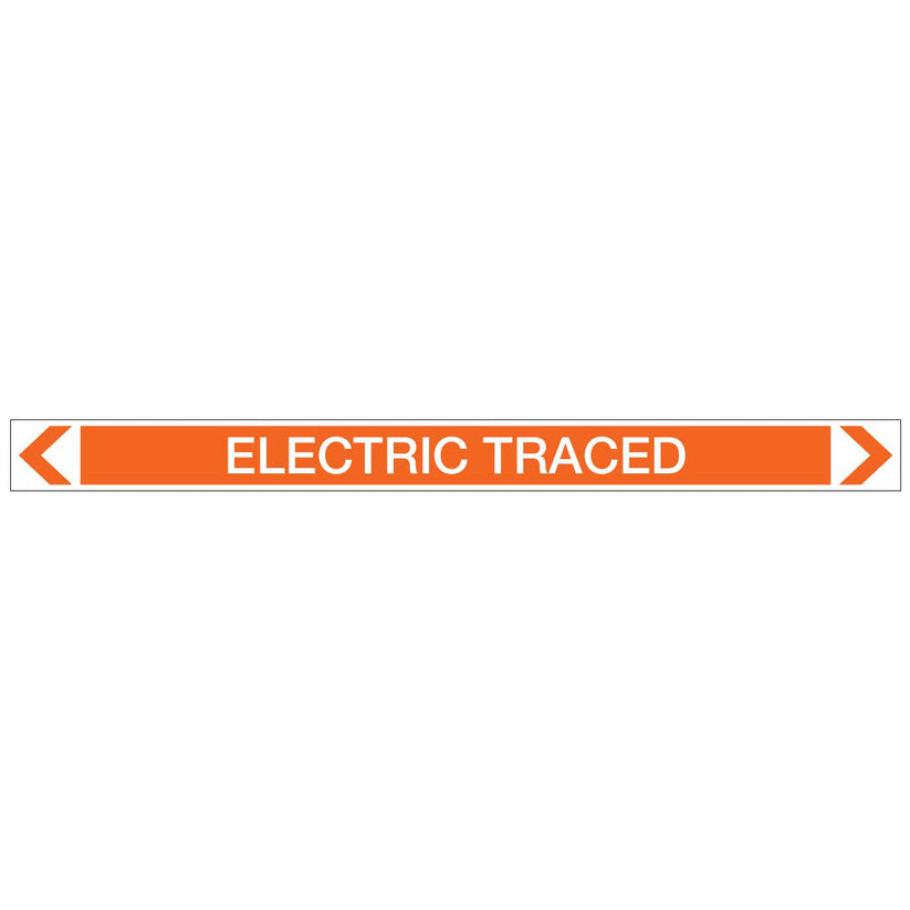 Electrical - Electric Traced - Pipe Marker Sticker – New Signs